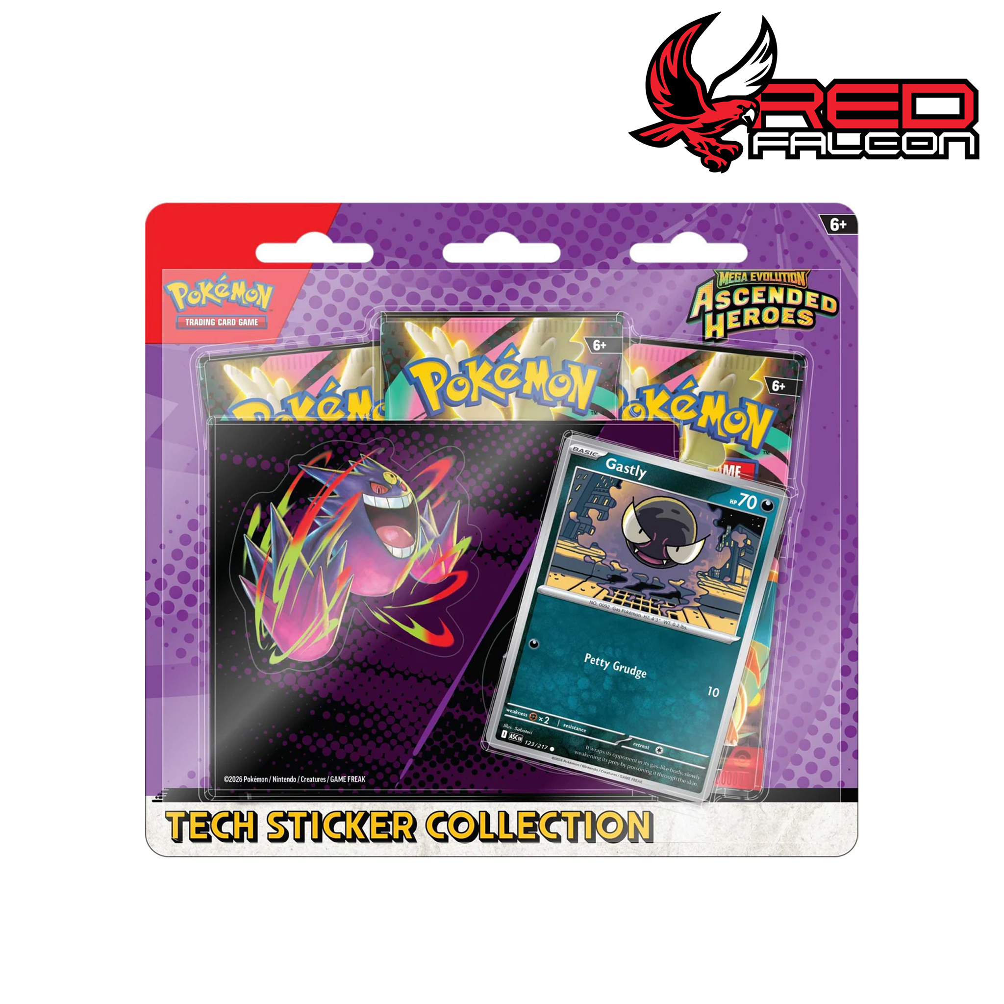 Ascended Heroes Tech Sticker Collection Gastly – Pokémon TCG – Red ...